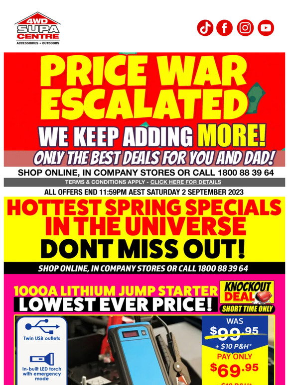 Supacentre: Price War Escalated - We keep adding MORE! | Milled