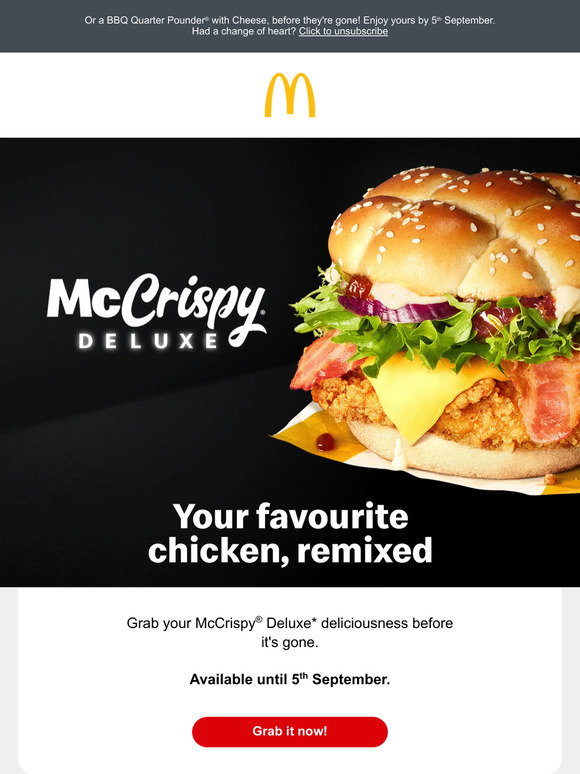 McDonald's: Grab the McCrispy® Deluxe | Milled