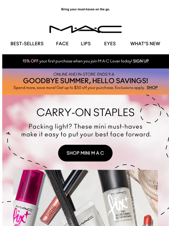 M·A·C: Add these minis to your packing list. | Milled