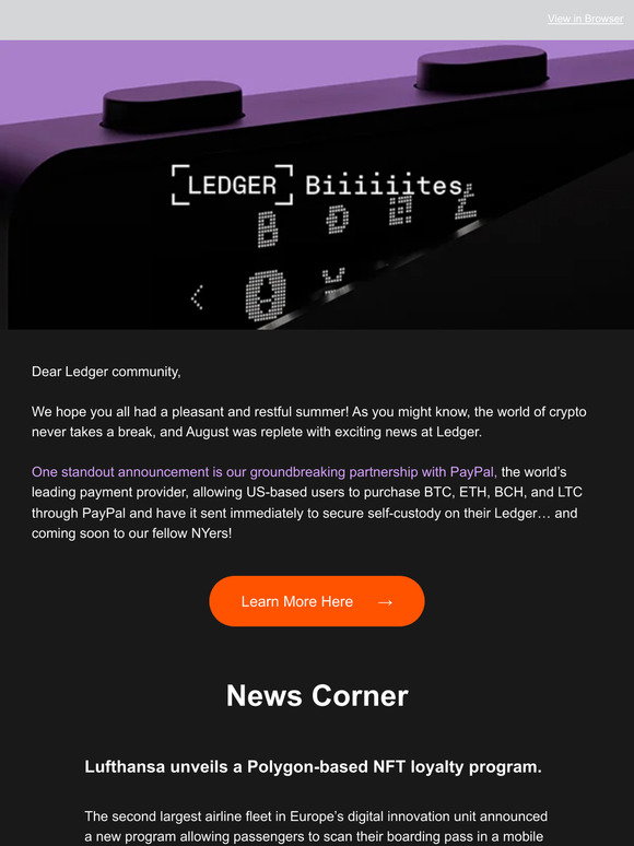 Ledger: Bitcoin Spot ETF: A Matter Of When, Not If? | Milled