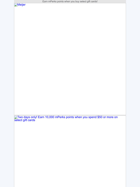 Meijer: 2 Days Only! Earn 10,000 Points! | Milled