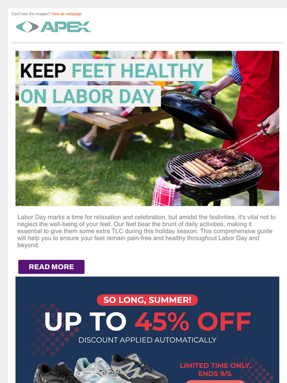 Apex Foot: Get your feet ready for the long weekend. | Milled