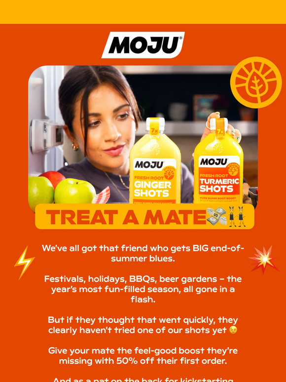 Moju Drinks: 50% off for your mate 🤑 | Milled