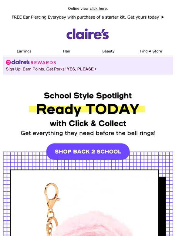 Claire's: Fresh arrivals have landed just in time for school | Milled