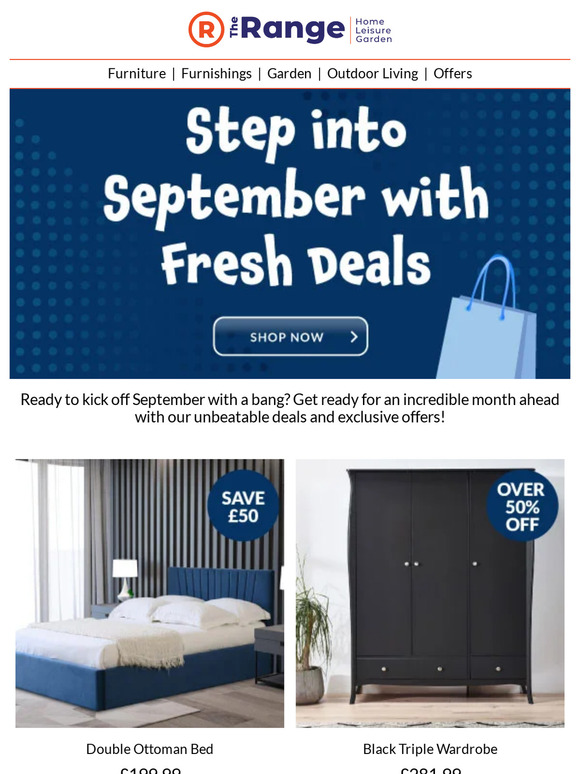 The Range: Revamp your home with incredible furniture deals - Shop now and save! | Milled