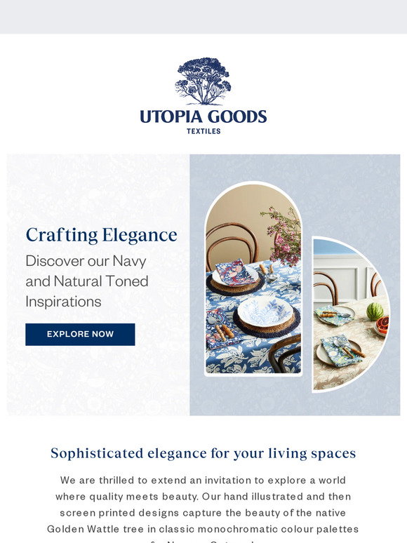 Utopia Goods: Navy & Oatmeal Inspiration for your Home. | Milled