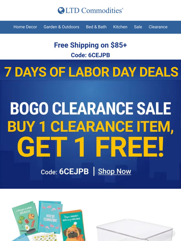 LTD Commodities: Twice The Savings: Buy 1, Get 1 Free on Clearance | Milled