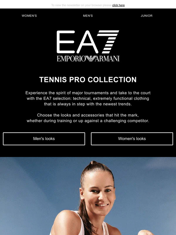Armani: EA7: Work out with the Tennis Collection | Milled