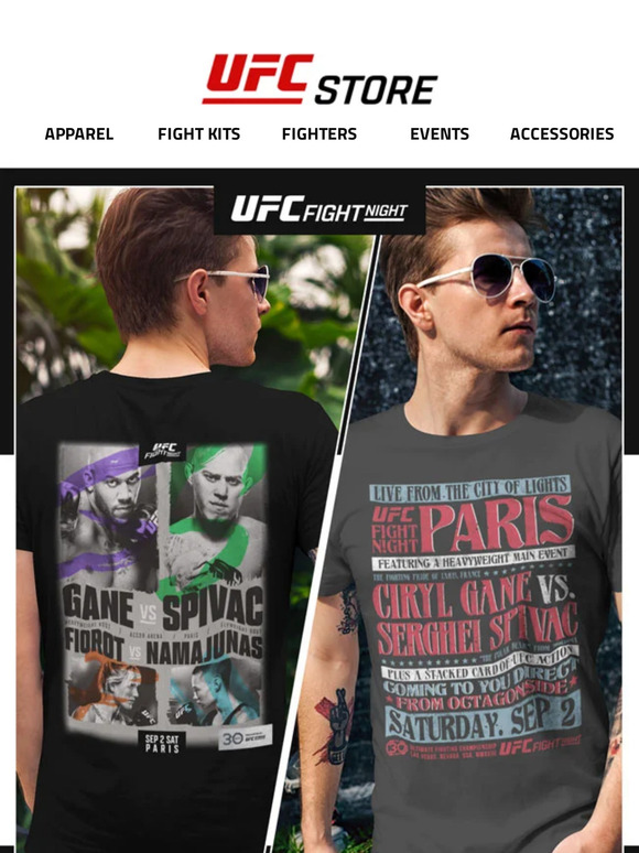UFCStore: UFC Fight Night Paris Gear is Here! Make Main Event Memories ...