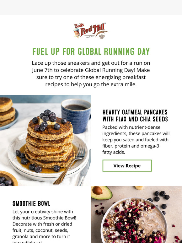 Bob's Red Mill: Pre-run breakfasts to keep you energized | Milled