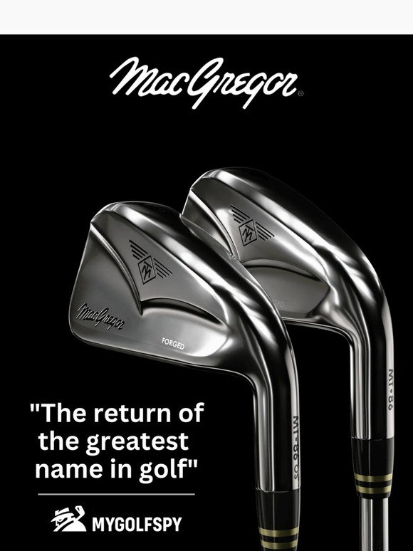 MacGregor Golf: MacGregor Irons... For The Modern Game | Milled