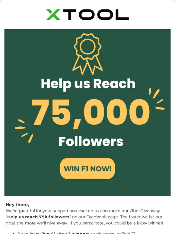 xTool: 💥Win F1 & Amazon Gift Cards: Join our 4 Week Challenge & xTool ...