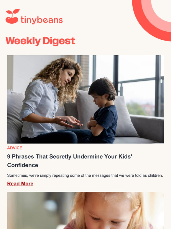 Tinybeans: 9 Phrases That Undermine Your Kid’s Confidence | Milled