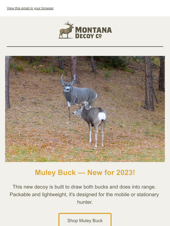 Montana Decoy: NEW PRODUCT: Muley Buck | Milled