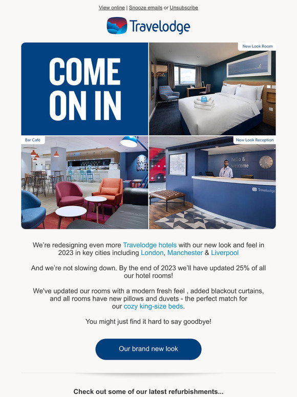 Travelodge: Explore our new look hotels in over 6000 rooms! | Milled