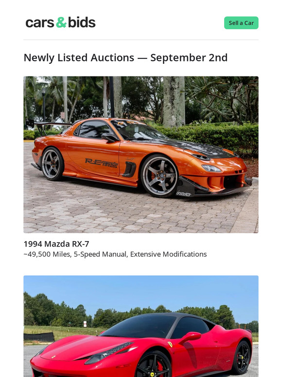Cars & Bids: Cars & Bids Today | Milled