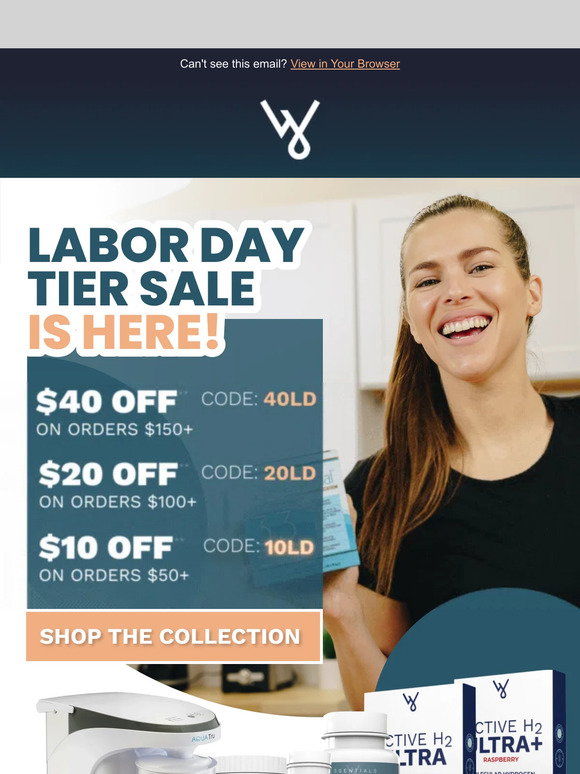 Water & Wellness: Head Start!🚦On The Labor Day Tier Sale! | Milled