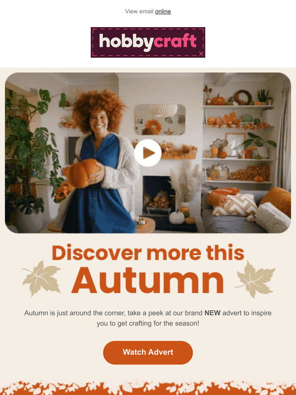 Hobbycraft: —, take a peek at our NEW autumn advert! 🍁 | Milled