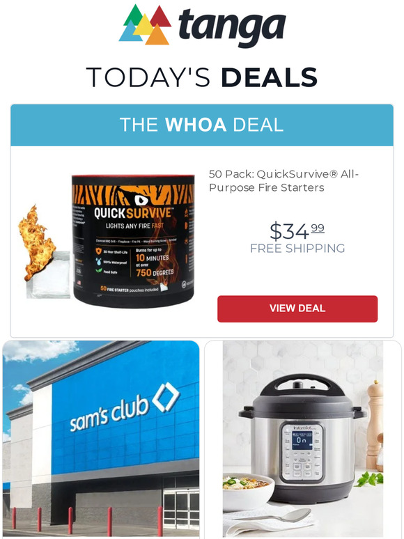 Tanga: 50 Pack: QuickSurvive® All-Purpose Fire Starters | The All-in ...