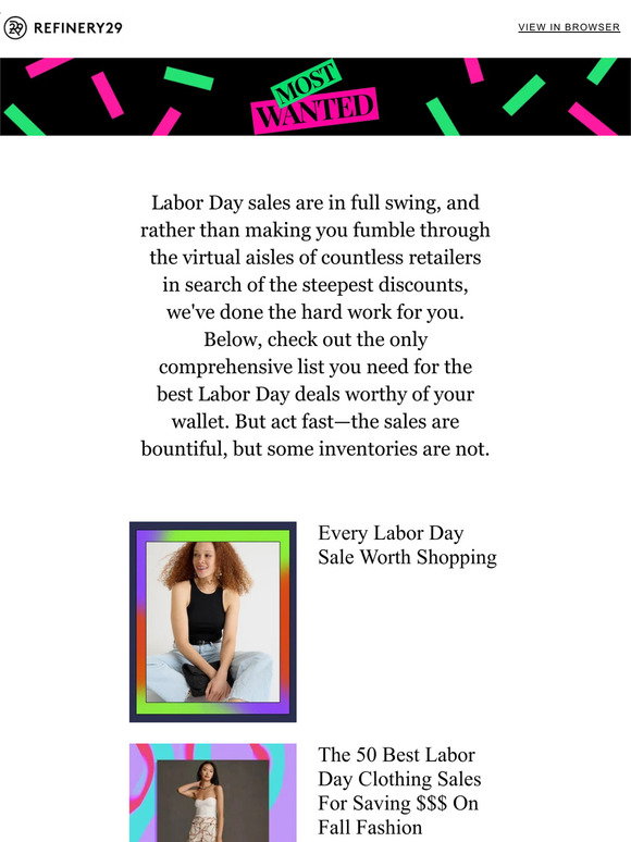 Refinery29: A complete list of every Labor Day sale worth shopping ...