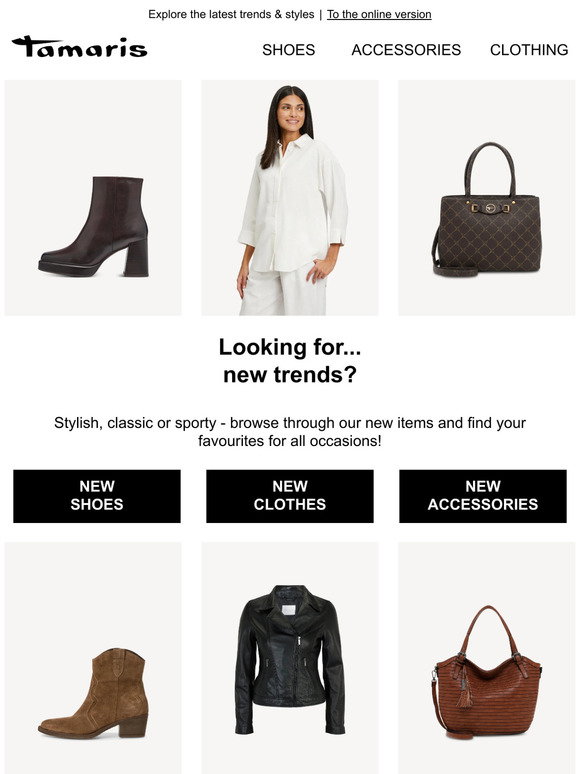 Tamaris: Now available: New styles for every occasion! | Milled