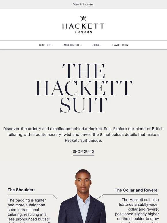 Hackett London: The Hackett Suit | Milled