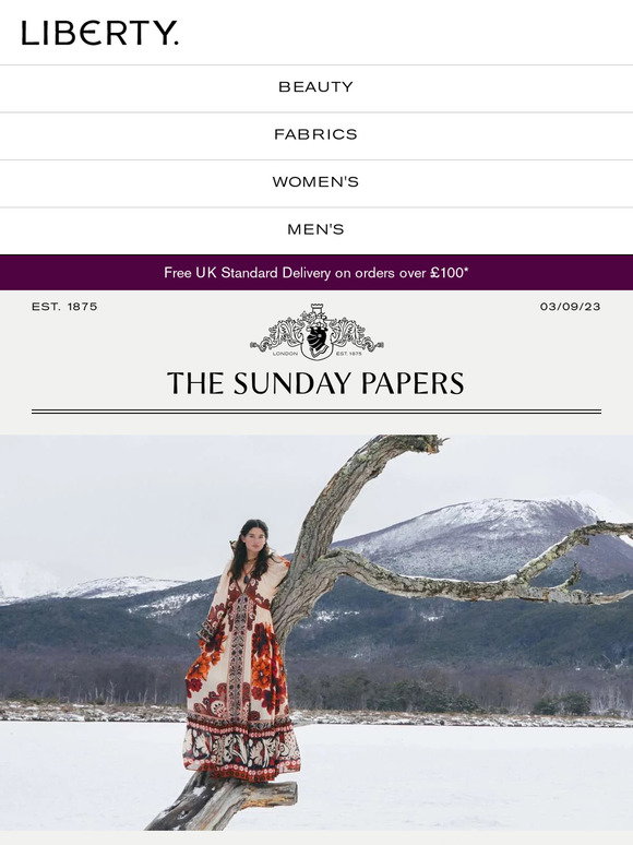 Liberty.co.uk: The Sunday Papers: FARM Rio Takes Over Liberty | Milled