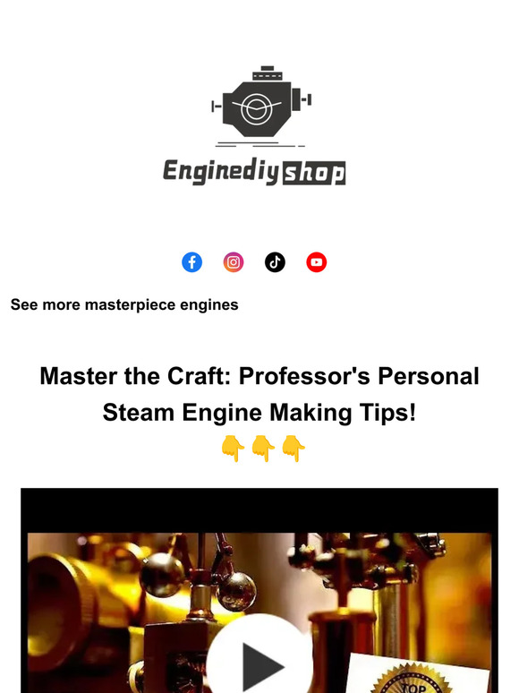 Enginediy: Don't Miss Professor's Hands-On Steam Engine Crafting Tips!🧐 ...