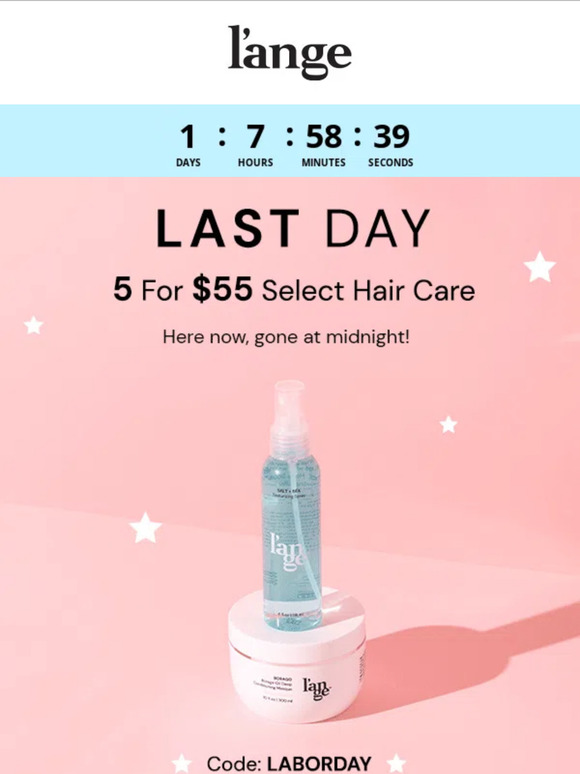 L'ange Hair: LAST DAY: Hair Care 5 for $55⏰ | Milled