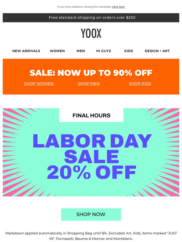 YOOX: Happy Birthday to YOOX: celebrate with us! | Milled