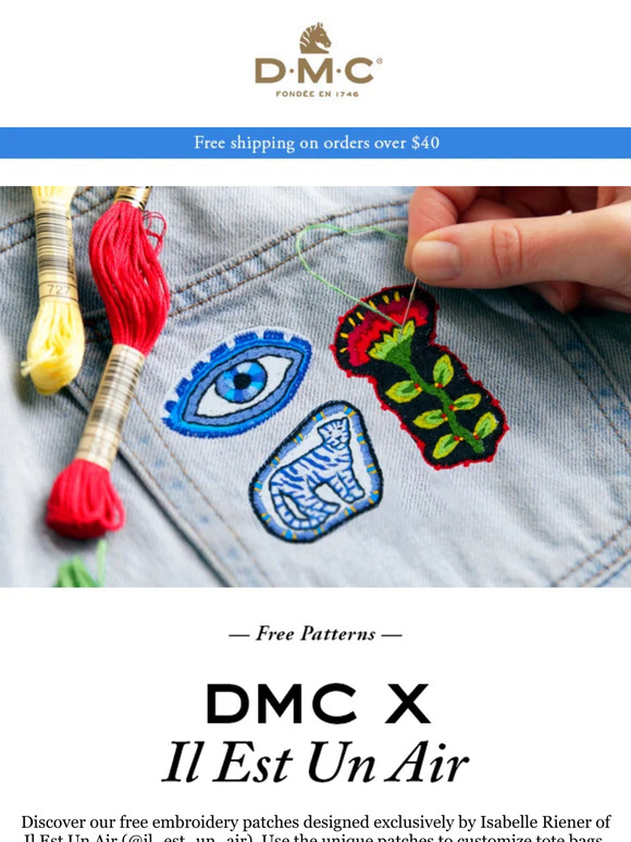 DMC: Free Patterns: DMC x Il Est Un Air | Milled