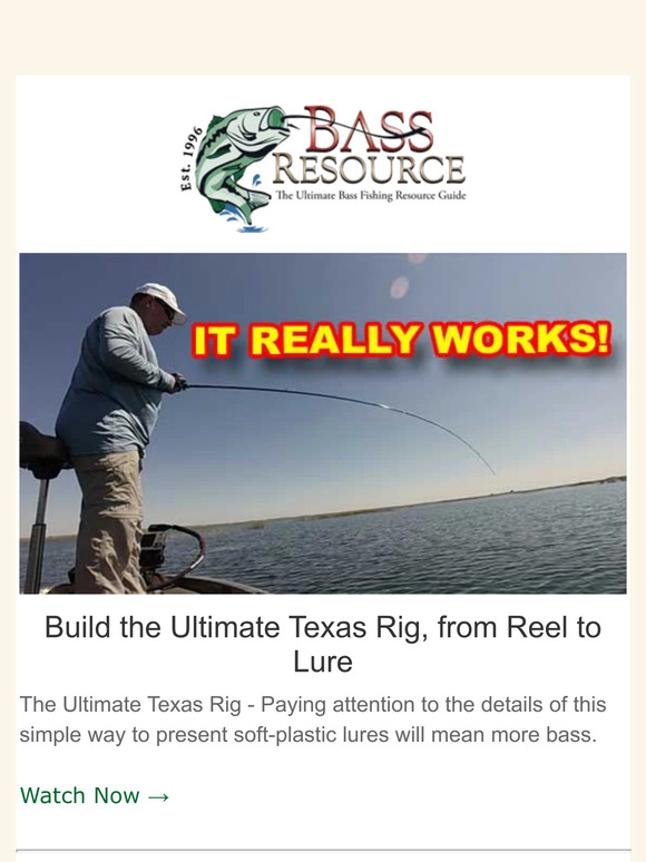BassResource: GMAN's Tips | Ultimate Texas Rig | Frog Fishing | Milled