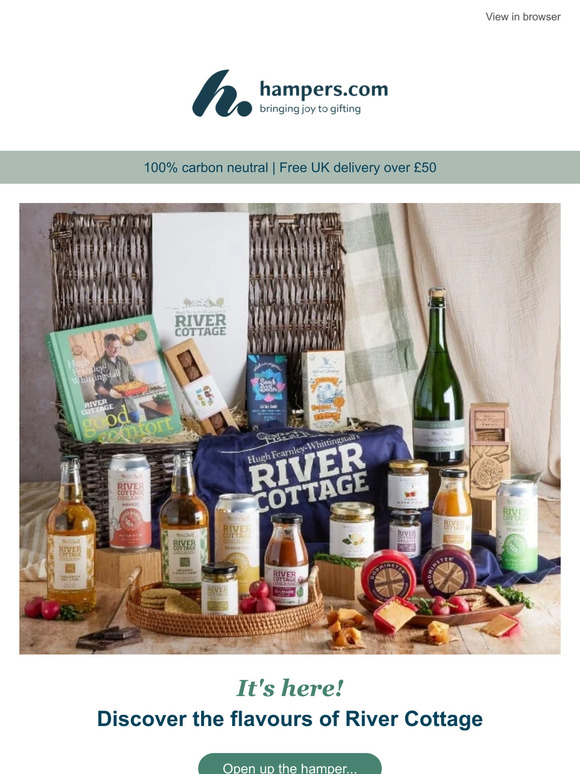 Clearwater Hampers: Shop our exclusive River Cottage hamper 💚 | Milled