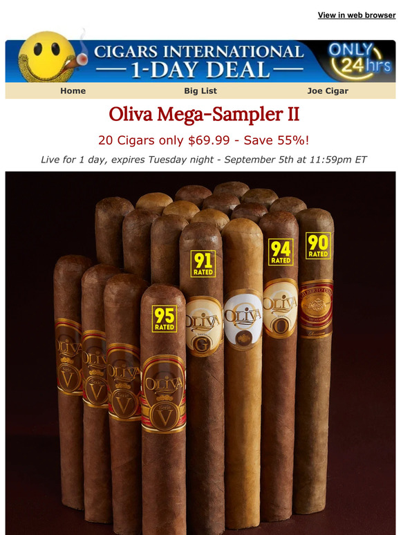 Cigars International: Oliva Mega-Sampler - Series V, O, G and more ...