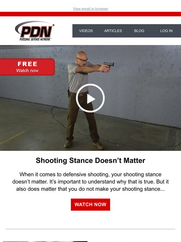 Personal Defense Network: Shooting Stance Doesn’t Matter | Milled