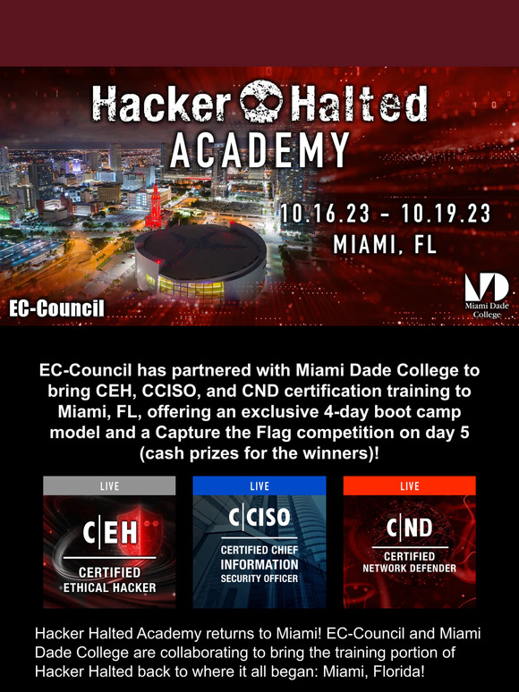 EC-Council: Hacker Halted Academy in Miami! | Milled