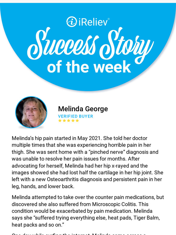 iReliev: NEW Success Story of the Week! | Milled