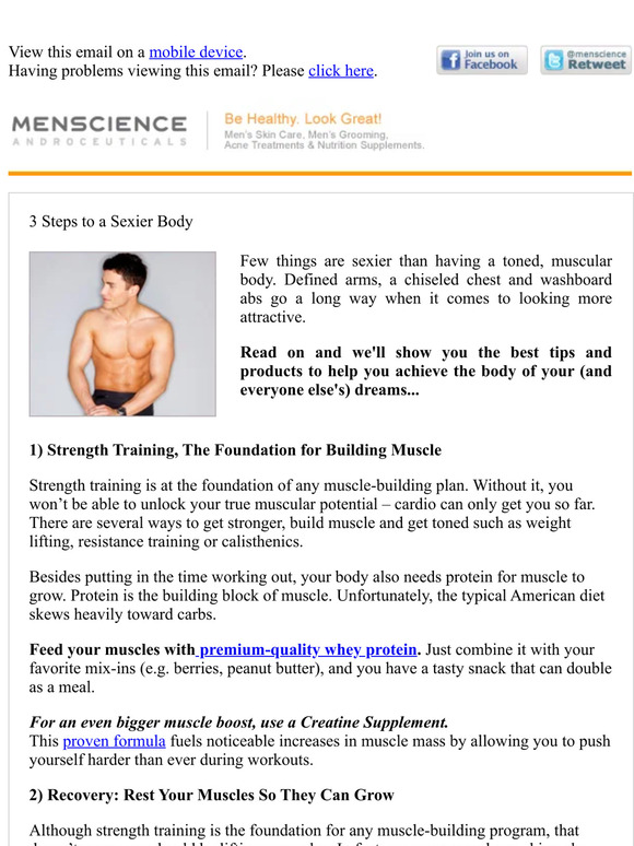 Menscience: 3 Steps to a Sexier Body | Milled