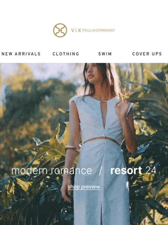 Vix Swimwear Introducing Modern Romance Milled