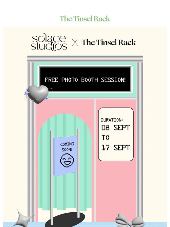 The Tinsel Rack: Click in for a FREE Photobooth session on us 🎞️🎥📸 | Milled