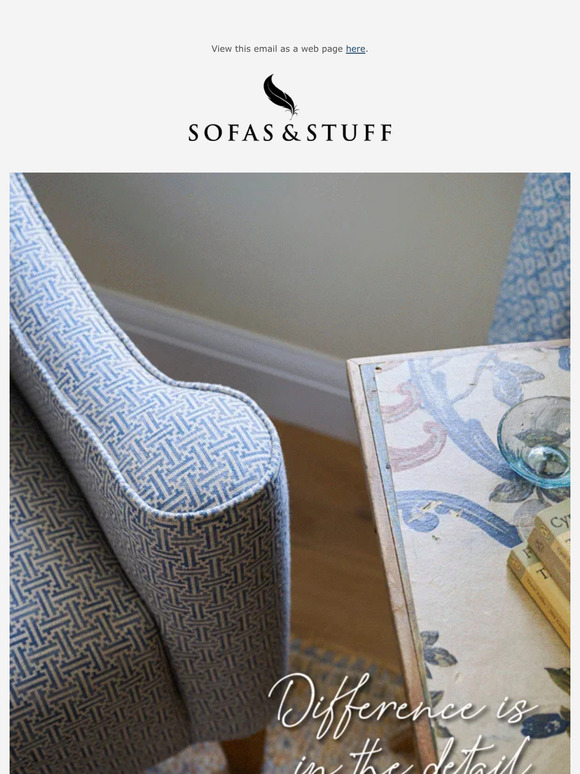 Sofas and Stuff: Details matter | the beauty of bespoke | Milled