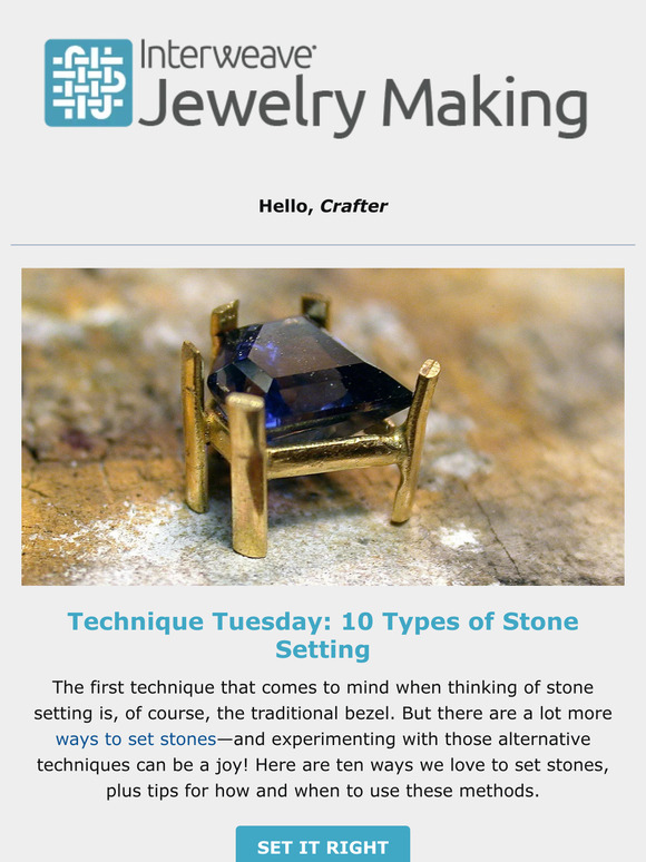 Interweave: 10 Types of Stone Setting + When to Use Them 💎 | Milled