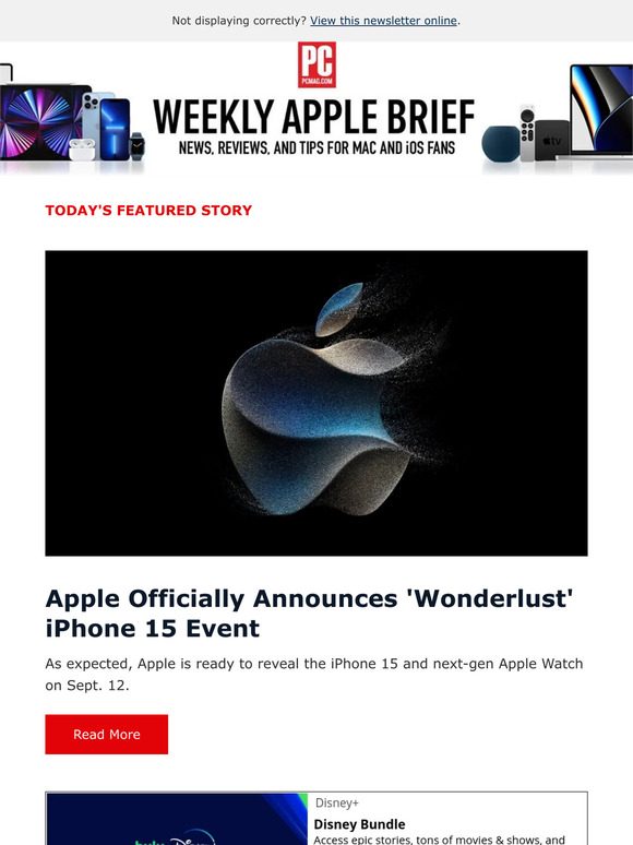 PC Mag Shop: 'Wonderlust' iPhone 15 Event, Confirmed | Access Your Mac's Hidden Files | SpaceX ...