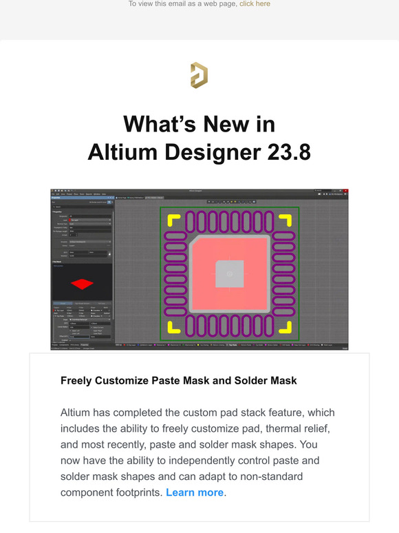 Altium: Altium Designer 23.8: Freely Customize Paste Mask, Solder Mask ...