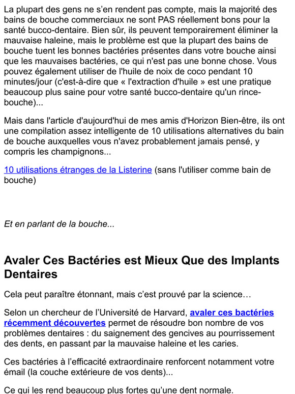 Truth About Six Pack Abs: Versez de la listerine (bain de bouche) sur ... Truth About Six Pack Abs: Versez de la listerine (bain de bouche) sur ...