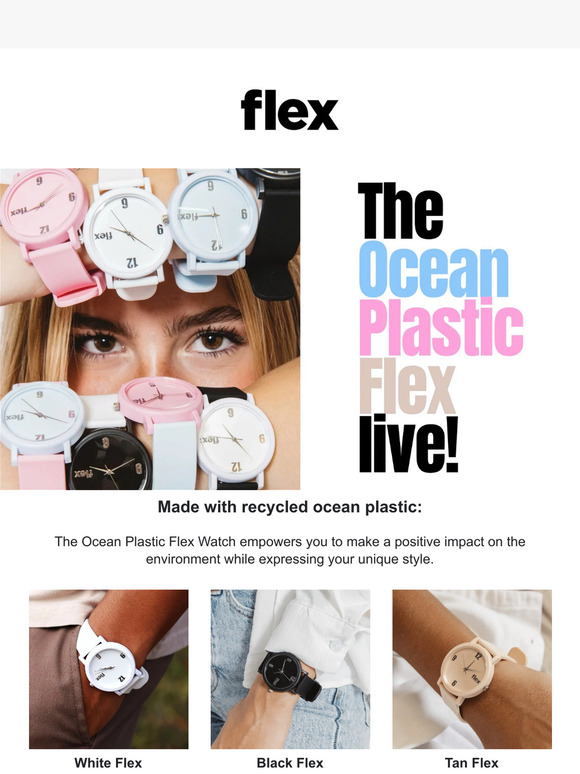 Flex Watches: The Ocean Plastic Flex is Live! Dive into Sustainable ...