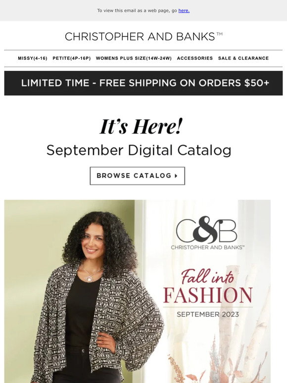 Christopher & Banks: Fall Digital Catalog is HERE! | Milled