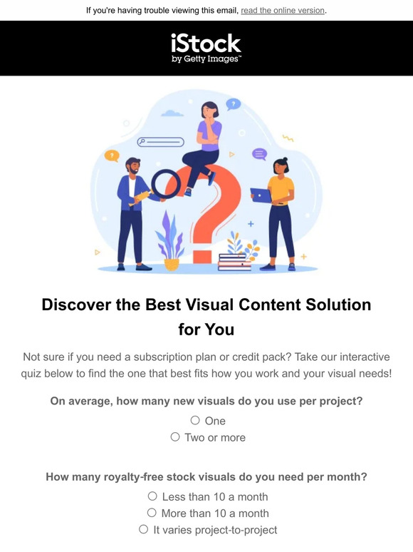 iStock: What iStock solution fits your visual content needs? Take our ...