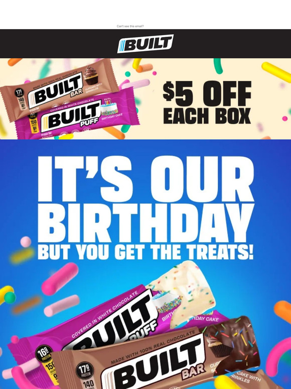Built Bar: BUILT's 5th Birthday Sale! | Milled