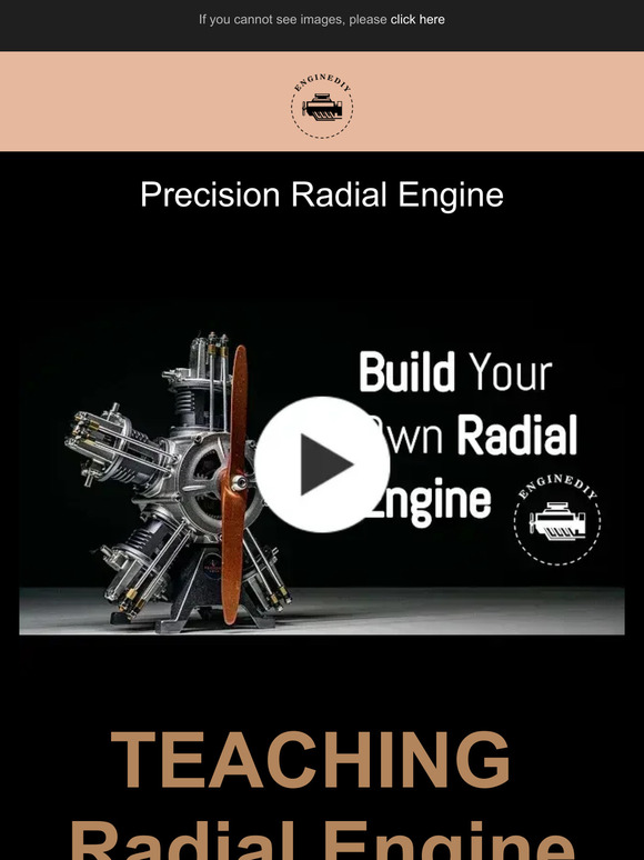 Enginediy: How to build Metal Radial Engine? | Milled